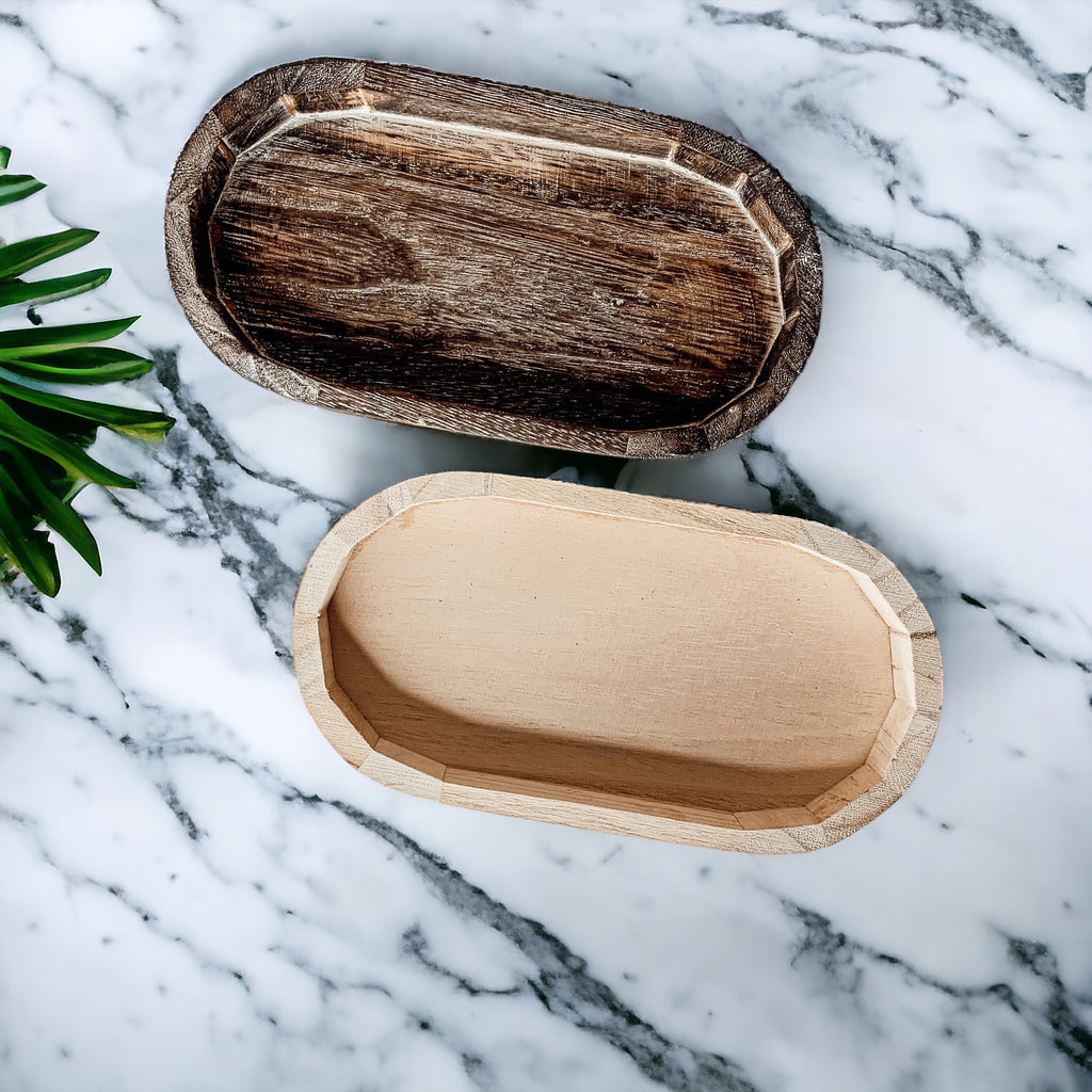 Handmade Rustic Wood Tray - Great for Many Things – GIA ROMA WHOLESALE